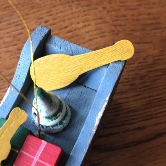 Russ Berrie | Holiday | Vintage Russ Berrie Co Wood Christmas Sled ...